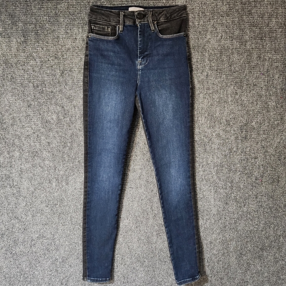 Frame Denim | Jeans | Frame Color Block Le One Skinny Jeans Sz Large ...